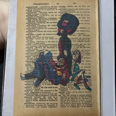 Paper Mario and Peach Dictionary Art Series - Etsy