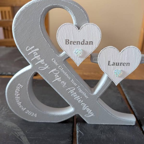 20 Years Together Sign, 20th Anniversary Gift for Parents Anniversary ...