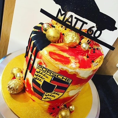 Personalised Classic Porsche Cake Topper Car Cake Topper - Etsy UK