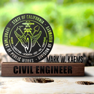 Custom Electrical Engineer Desk Name Plate Wedge Personalized - Etsy