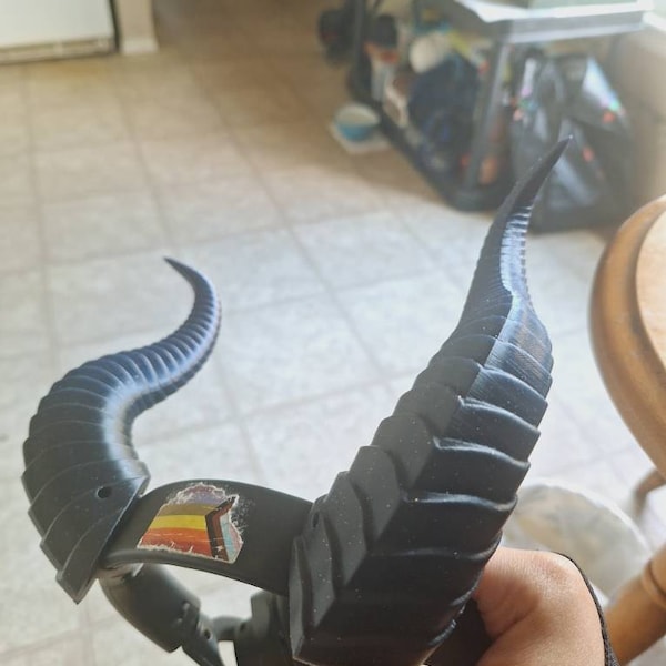 Dragon Horns for Headset | 3D Printed Horns for Headphones | Satyr Horn ...