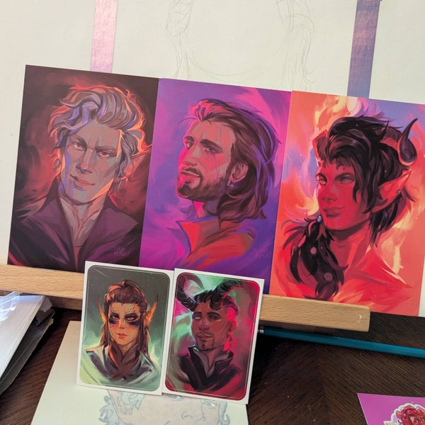 BG3 Origins Portraits (postcard Size) - Etsy