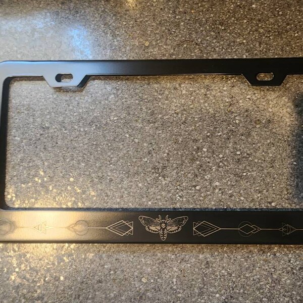 Death's-head Hawkmoth Laser Etched METAL License Plate Frame - Etsy