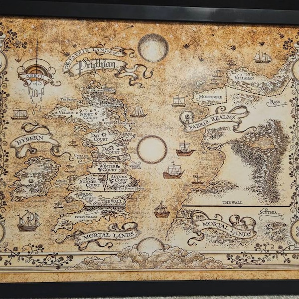 Empyrean Series World Map – Inspired by Fourth Wing & Iron Flame by ...