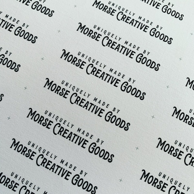 Fabric Name Tags, 30x Cotton Name Labels, Two Line Personalization ...