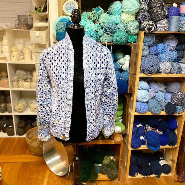 Crochet Hex Cardigan Pattern PDF INSTANT DOWNLOAD +video - Etsy