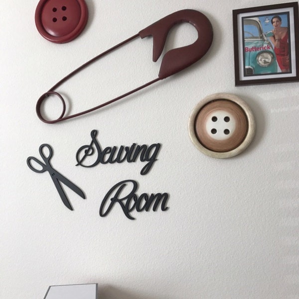 Wooden Wall Scissors, Cut From Reclaimed Birch Wall Art Decor for ...