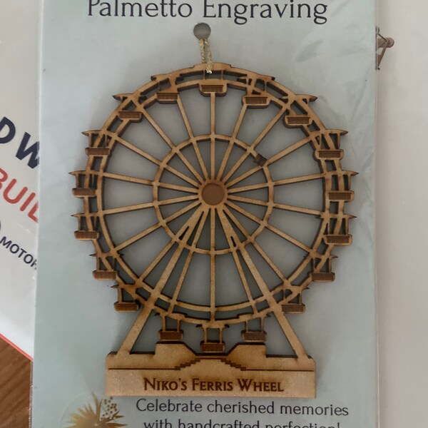 Personalized Ferris Wheel Ornament - Ferris Wheel Ornaments - Ferris ...