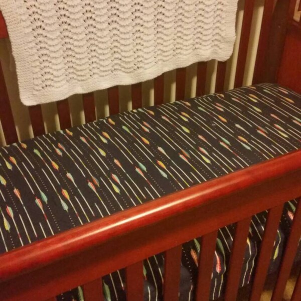Rust Cotton Fitted Crib Sheet – Cinnamon Leaf Print - Etsy