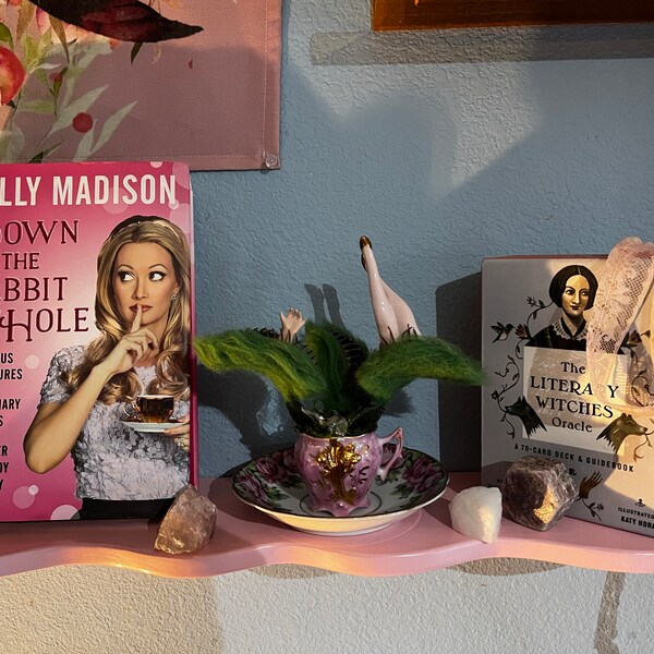 Wavy Shelf | Squiggle Shelf | Funky Decor | Maximalist | Pastel Shelves ...