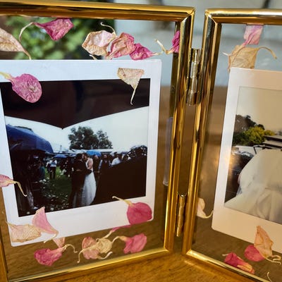 Matte Black Double Glass Floating Frame, Pressed Flower Frames for ...