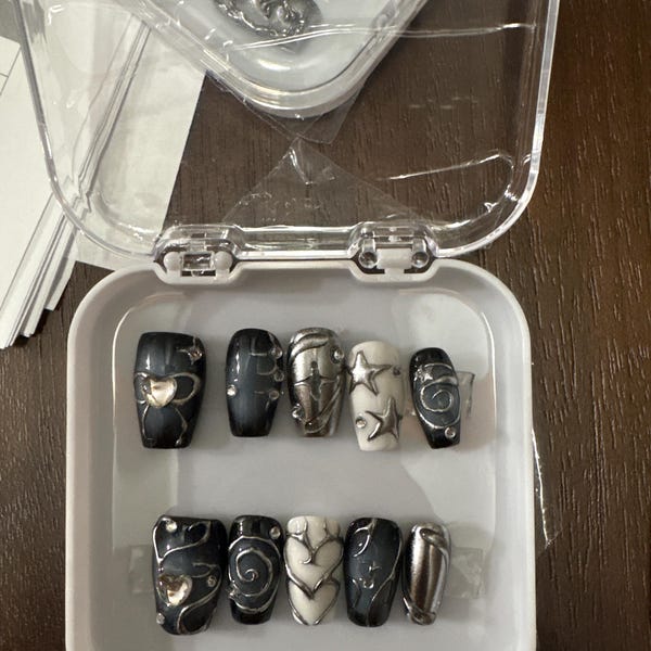Birthday Frosting Press on Nails | 3D Icing Cherry, Heart Fake Nails ...