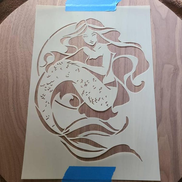 STENCIL ‘doll Face’ Superior, Flexible, Reusable, 250 Micron Mylar ...