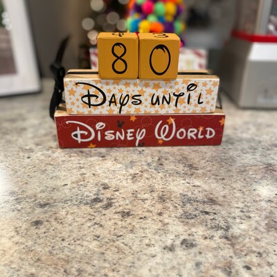 Disney Countdown Disney World Countdown Disneyland - Etsy