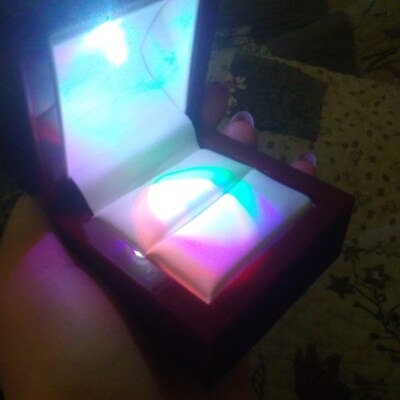 New Custom Made Green Lantern LED Ring Box Fancy Mahogany Wood - Etsy