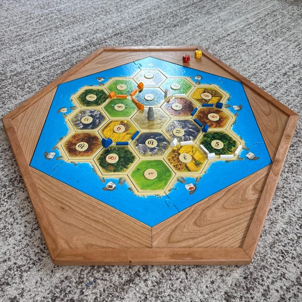 Catan Board Wood Tray - Handcrafted Cedar/maple/cherry/birch - Etsy