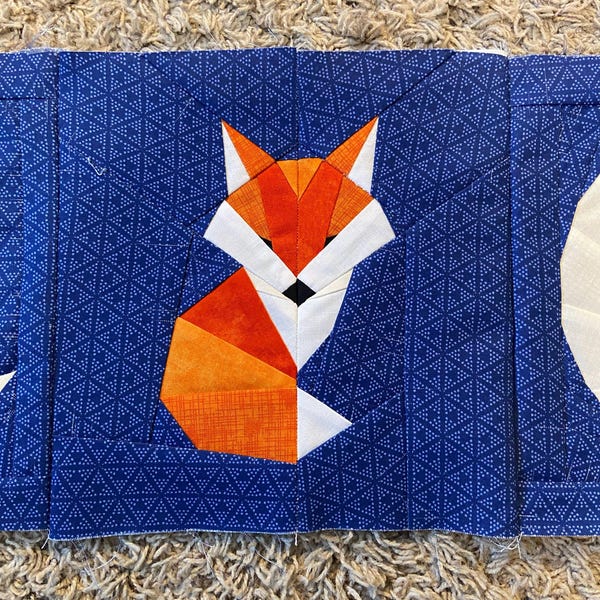 Fox in 3 Sizes, 8" 10" 12". Woodland Animal FPP Foundation Paper ...