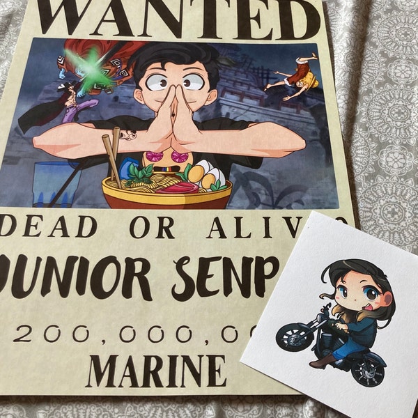 Custom One Piece Inspired Wanted Poster - Etsy