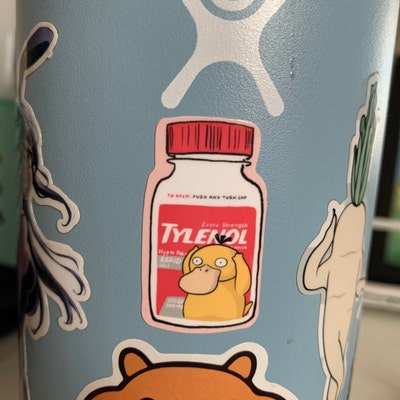 Psyduck Sticker, Waterproof Pokemon Sticker - Etsy