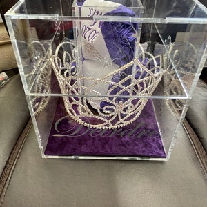 Tiara Carrying Case Wedding Tiara Display Box - Etsy