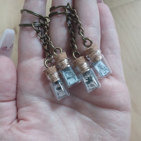 INSCRYPTION Necklace Card in a Bottle Squirrel Black Goat Boulder ...