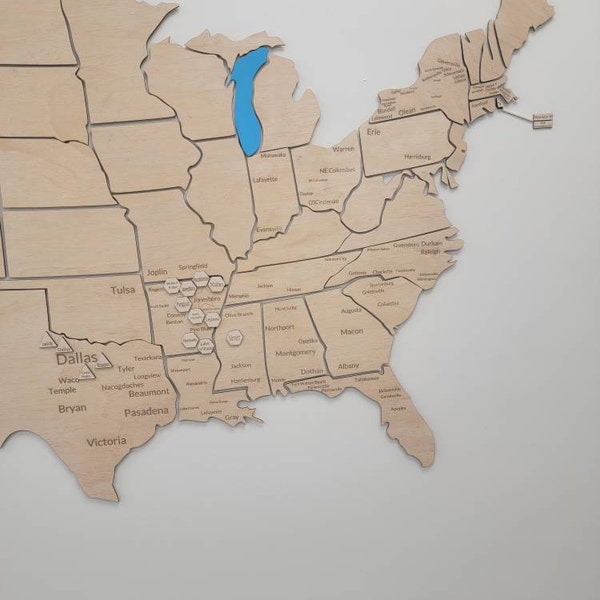US Map – Wooden Puzzle – Laser Cut Files SVG, CDR Digital Product ...