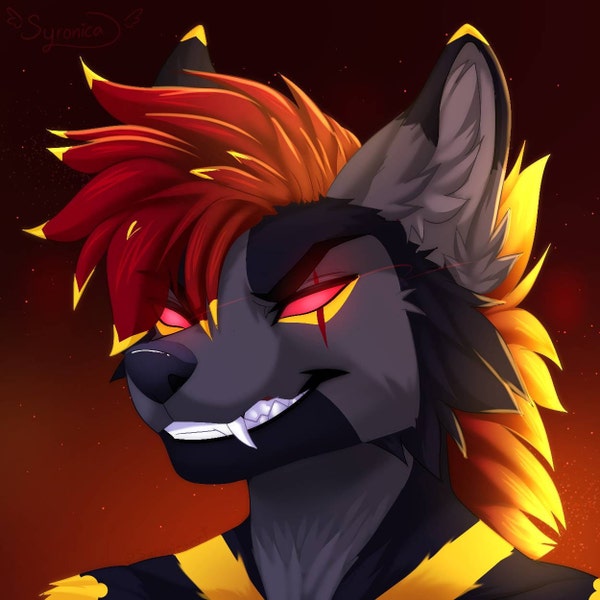 Fursona Coloring Page Pfp Icon Base Furry Digital Download DIY YCH .PSD ...