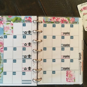 Flip Note Date Calendar Planner Stickers Date Covers - Etsy