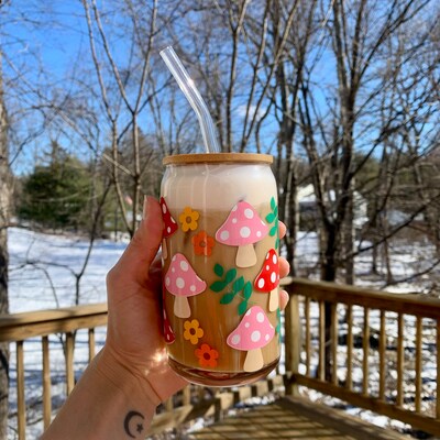 Bows Can Cup Wrap, Girly Libbey Glass Can Wrap, Bows Glass Can Cutfile ...