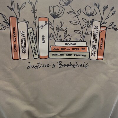 Custom Bookshelf Sweatshirt, Book Lover Crewneck, Personalized Book ...