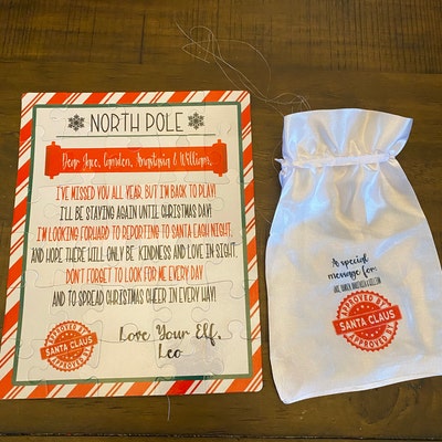 Elf Arrival Puzzle Gift From Elf - Etsy