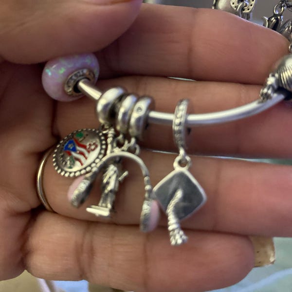 Authentic Pandora #792703C01 Camera, Heart & Compass Triple Dangle ...