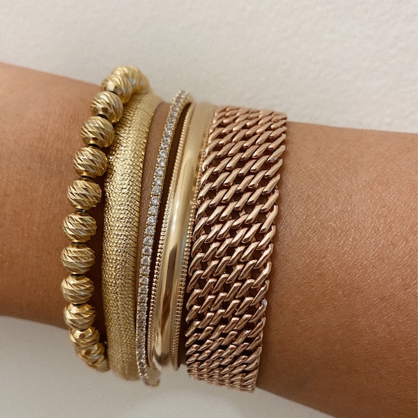 Gold Filled Cuff Bracelet - Etsy