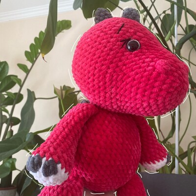 PDF DEUTSCHE Häkelnanleitung Für Den Dino ruby, Design Von Nadelkunst ...