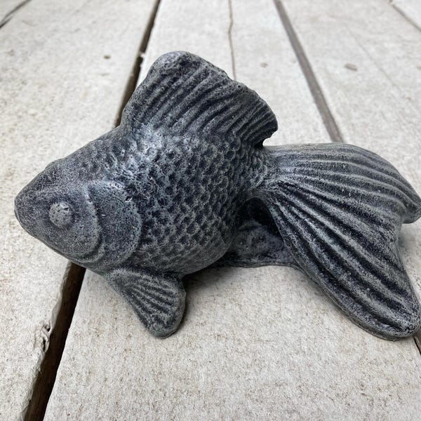 Nishikigoi Koi Fish Concrete Statue - Home or Garden, Cement Statue ...