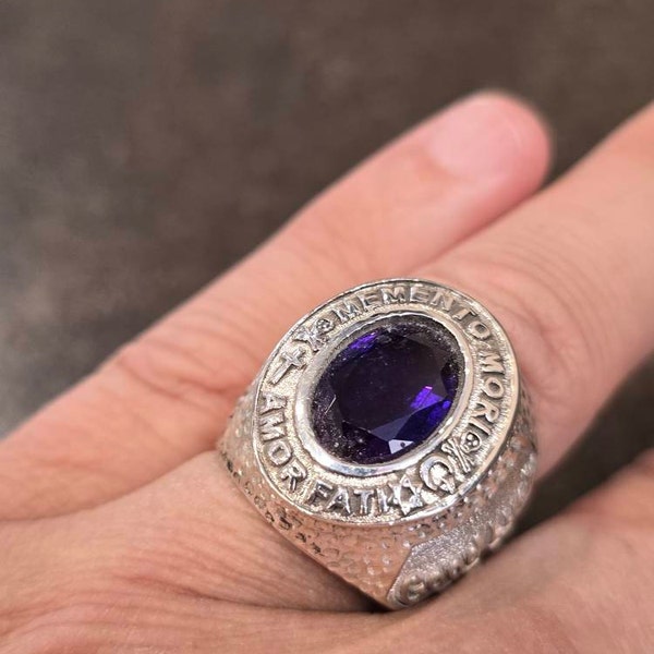 Custom Memorial Photo Ring With Birthstone, Personalized Portrait Ring ...