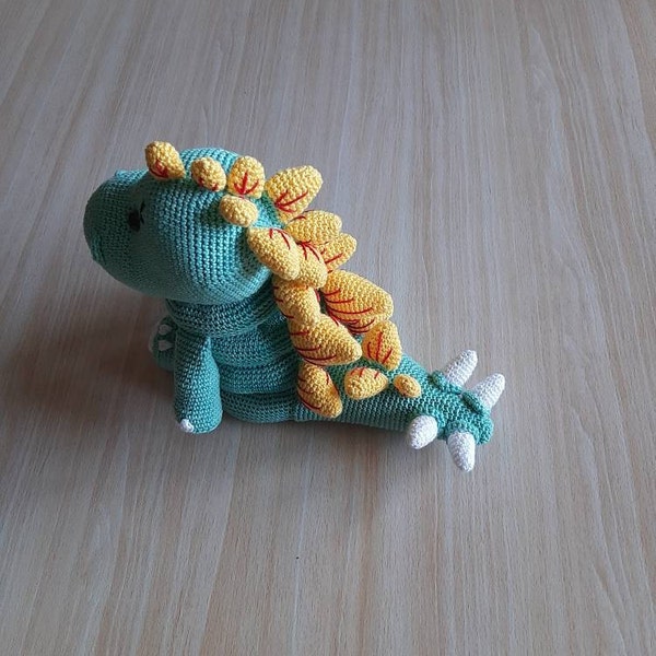 Dino Stacking Toy Crochet Pattern PDF, Amigurumi Stegosaurus Nursery ...