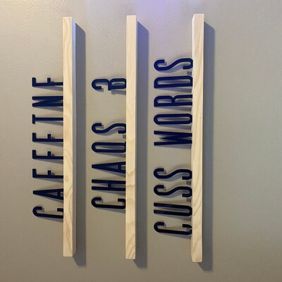 Letter Ledges Set Changeable Letter Board 24 Statement Shelves 189 ...