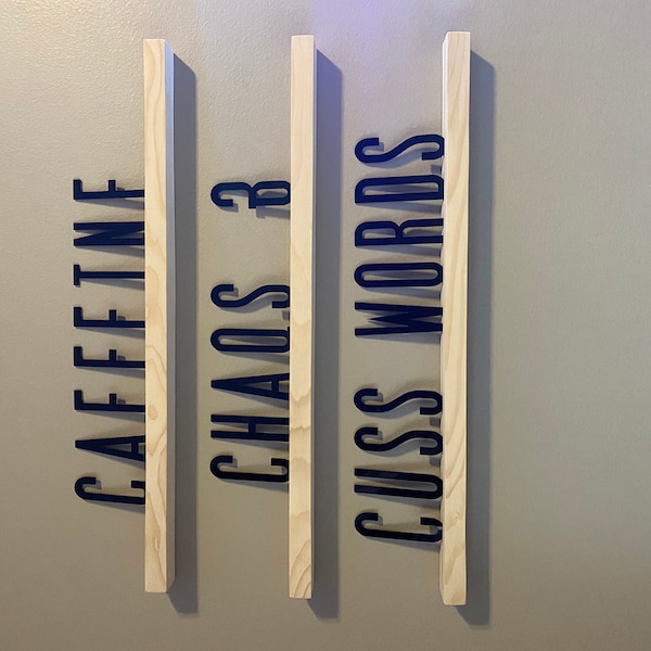 Letter Ledges Set – Changeable Letter Board – 24" Statement Shelves ...