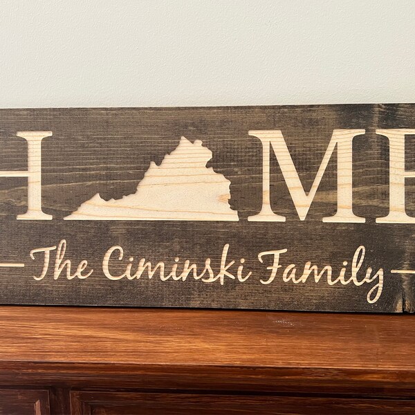 Virginia Sign, Home Sweet Home, Virginia Decor, Virginia Wall Art ...