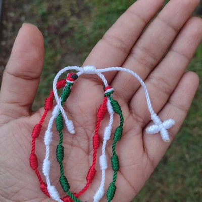 Mexico Colors Bracelet. Mexico Bracelet. Rosary Bracelet. String ...
