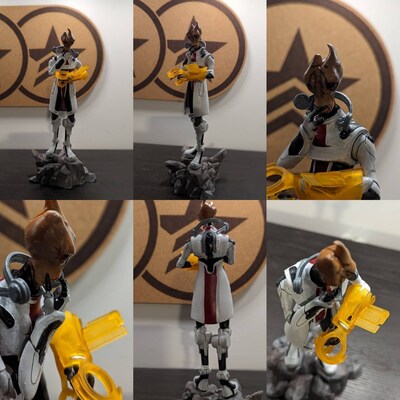 Red From Transistor Figure or Bust Unpainted Durable Resin 3D Printed ...