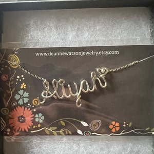 Cursive Name Necklace, Personalized Jewelry Gift for Graduation, Deanne ...