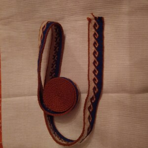 Oseberg Tablet Woven Trim, Wool, Viking Trim, Tablet Weaving, Width: 1/ ...
