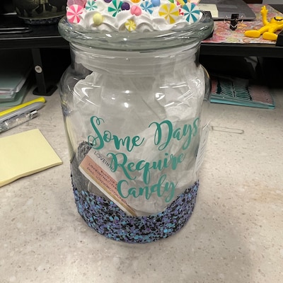 Custom Ceramic Candy Jar With Lid Motivational Gift Custom - Etsy