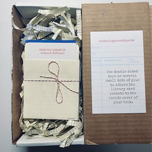 Birthday Card Book Lovers Library Card Literary Book Lover - Etsy