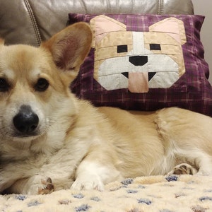 Corgi Quilt Block Pattern Dog Puppy PDF Instructions for 6 Inch, 12 ...