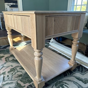 Reeded White Oak Vanity - Etsy