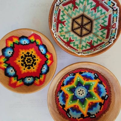 How to Create Beaded Gourds Booklet. Instruction Tutorial for Huichol ...