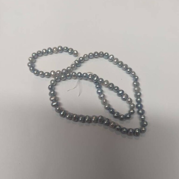 7 6 MM Gray Potato Freshwater Pearls Beads Jewelry Making Supply - Etsy